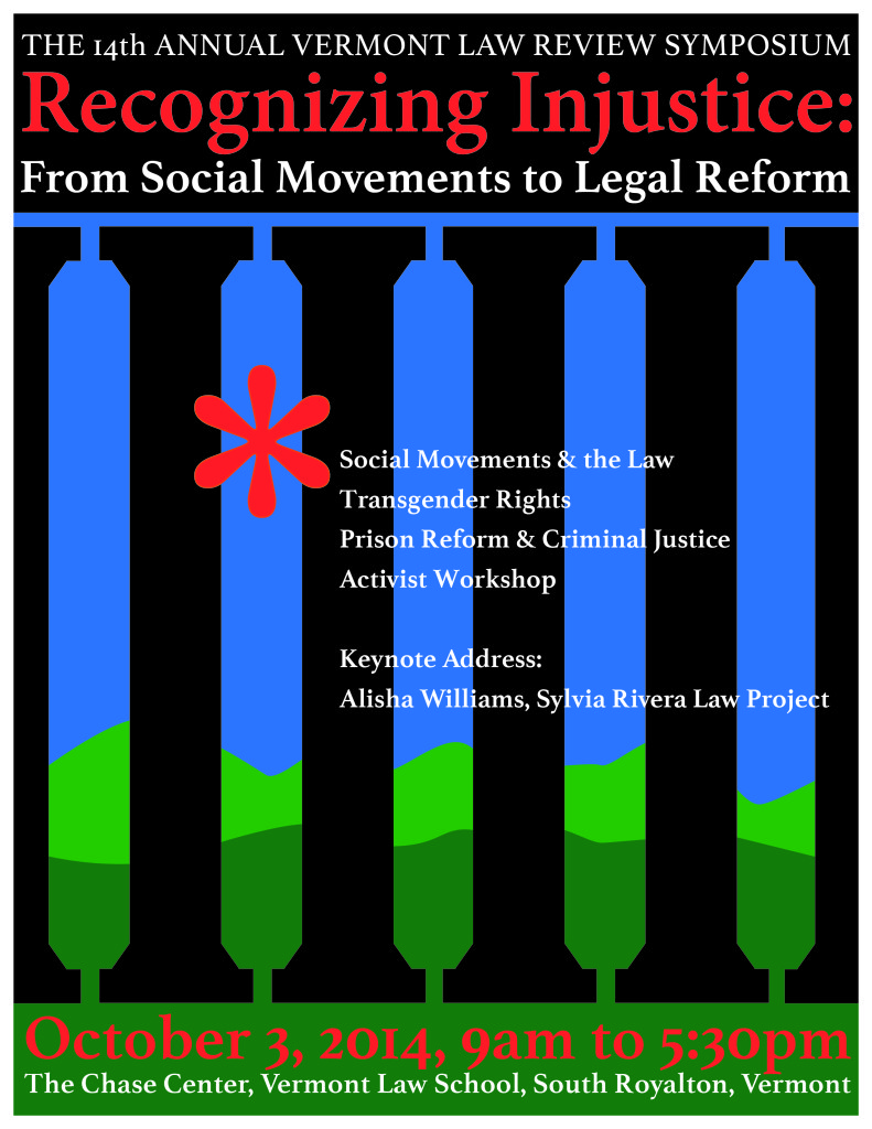 Recognizing Injustice Poster - Final - Vermont Law Review